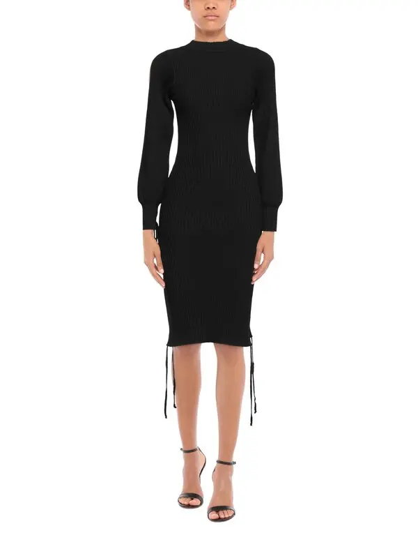 ANDREĀDAMO Midi Ribbed-knit Bodycon Dress