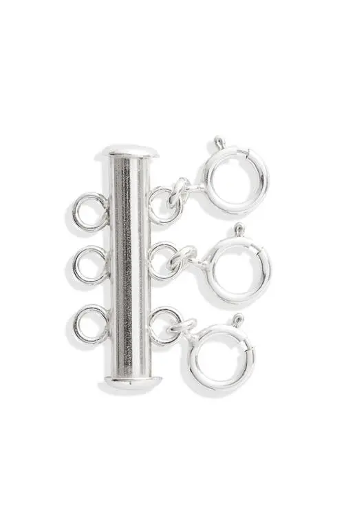SET & STONES Layered Necklace Detangler - Silver