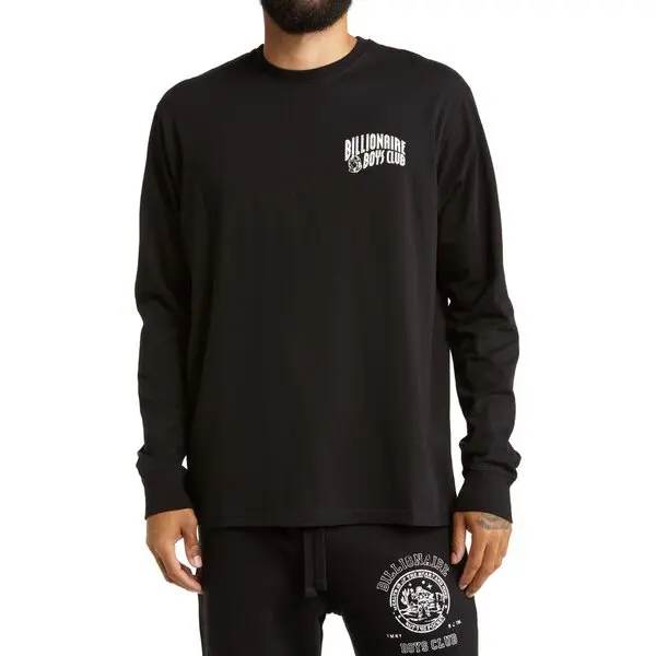 BILLIONAIRE BOYS CLUB Arch Long Sleeve Graphic Tee - Black