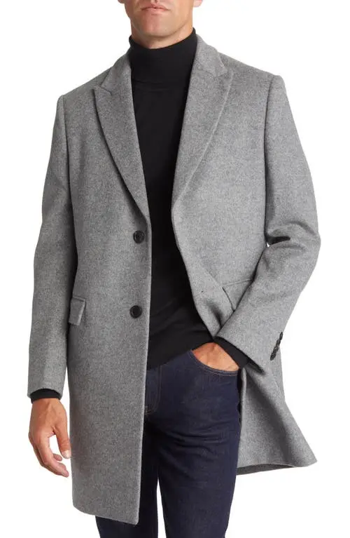 Cardinal Of Canada Sutton Wool Overcoat - Light Grey