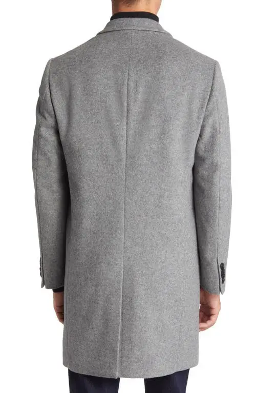 Cardinal Of Canada Sutton Wool Overcoat - Light Grey