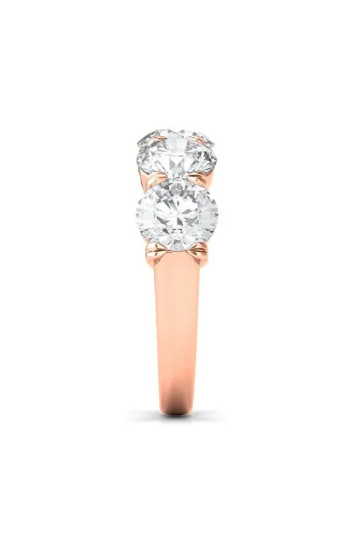 HAUTECARAT 5-stone Lab Created Diamond Ring - 18k Rose Gold