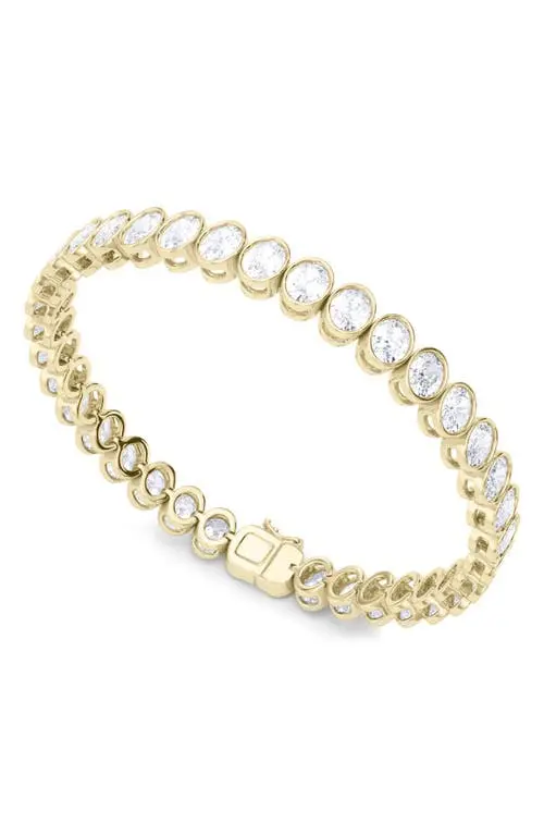 HAUTECARAT Oval Cut Lab Created Diamond Bracelet - 18k Yellow Gold