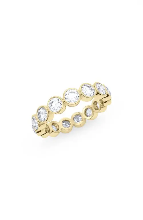 HAUTECARAT Round Cut Lab-created Diamond Eternity Ring - 18k Yg