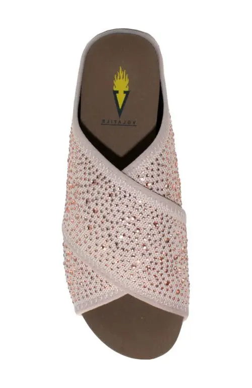 VOLATILE Dixie Dust Slide Sandal - Champagne