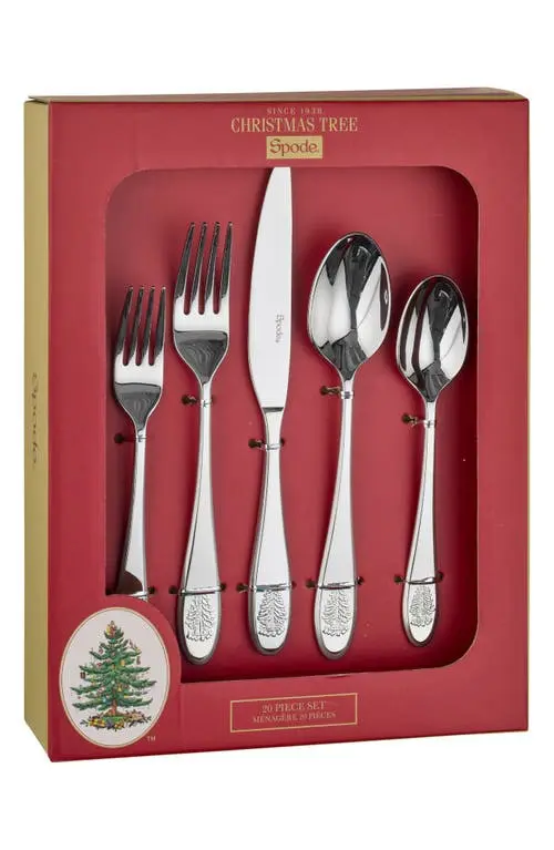 SPODE Christmas Tree 20-piece Place Setting
