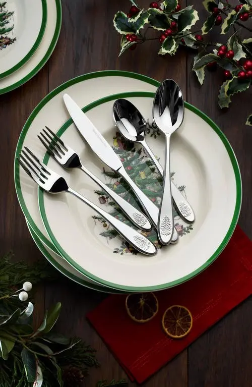 SPODE Christmas Tree 20-piece Place Setting