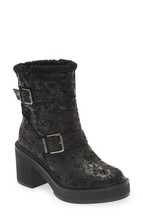 Dkny Daray Buckle Block Heel Bootie