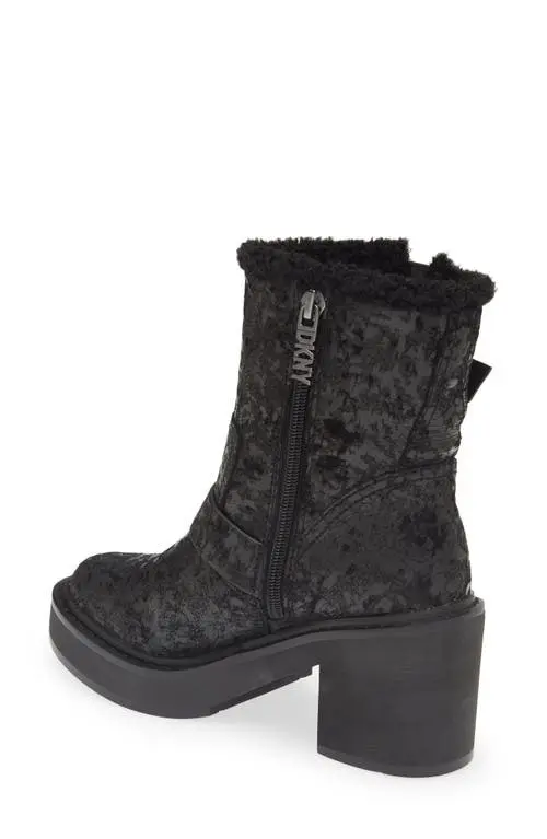 Dkny Daray Buckle Block Heel Bootie