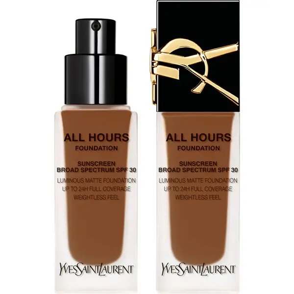 Saint Laurent All Hours Luminous Matte Foundation 24h Wear Spf 30 With Hyaluronic Acid - Dn7
