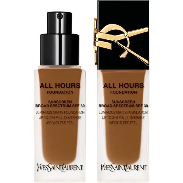 Saint Laurent All Hours Luminous Matte Foundation 24h Wear Spf 30 With Hyaluronic Acid - Dw6