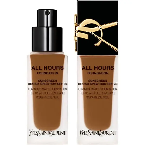 Saint Laurent All Hours Luminous Matte Foundation 24h Wear Spf 30 With Hyaluronic Acid - Dw7