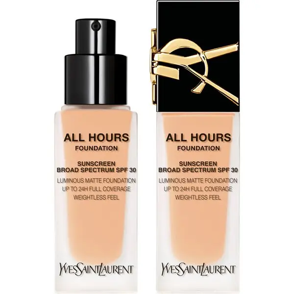 Saint Laurent All Hours Luminous Matte Foundation 24h Wear Spf 30 With Hyaluronic Acid - Lc4