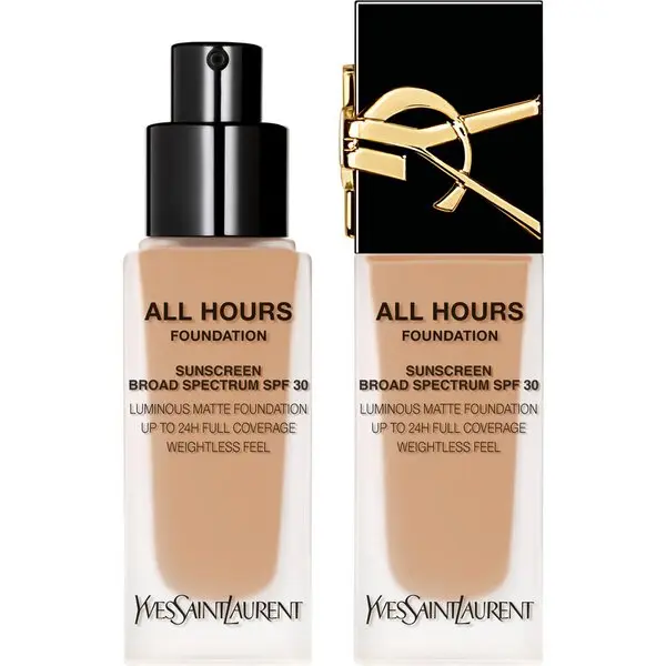 Saint Laurent All Hours Luminous Matte Foundation 24h Wear Spf 30 With Hyaluronic Acid - Mn7