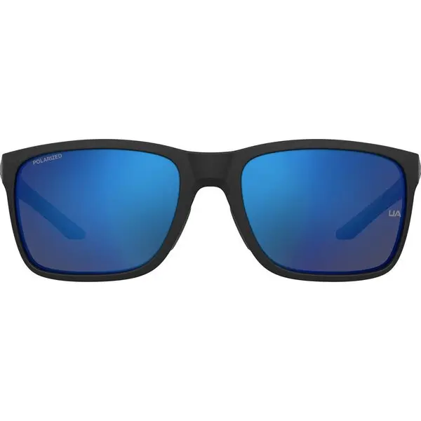 Under Armour 58mm Polarized Rectangle Sunglasses