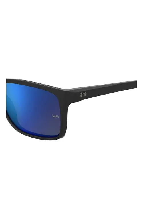 Under Armour 58mm Polarized Rectangle Sunglasses