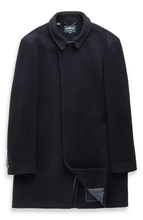 Rodd & Gunn Murchison Wool-blend Overcoat - Midnight