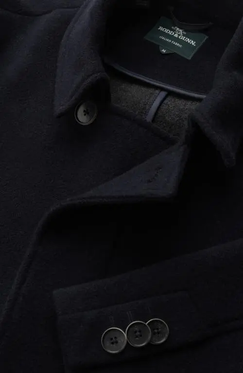 Rodd & Gunn Murchison Wool-blend Overcoat - Midnight