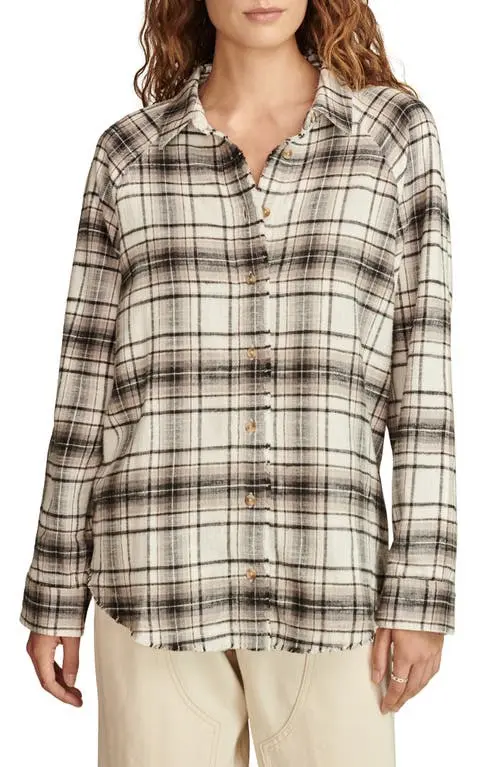 Lucky Brand Cloud Plaid Tunic Shirt