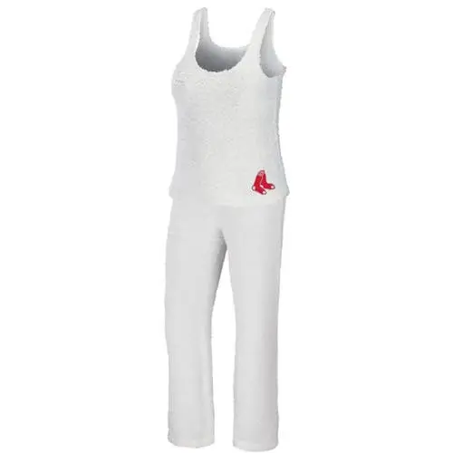 WEAR BY ERIN ANDREWS Boston Red Sox Cozy Scoop Neck Tank Top & Pants Set - Cream