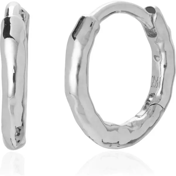 Monica Vinader Siren Mini Huggie Earrings - Sterling Silver