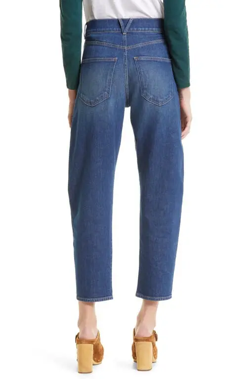 Veronica Beard High-waist Ankle Barrel Jeans