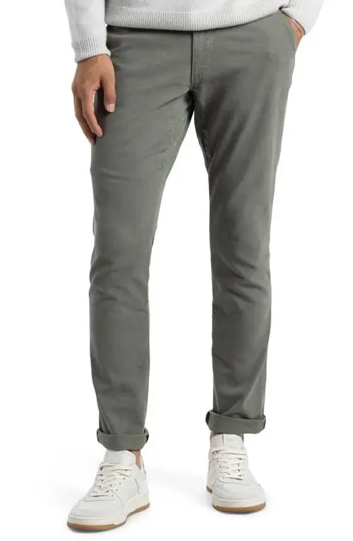 SOFT CLOTH Soft Hybrid Slim Fit Five-pocket Stretch Canvas Pants - Agave