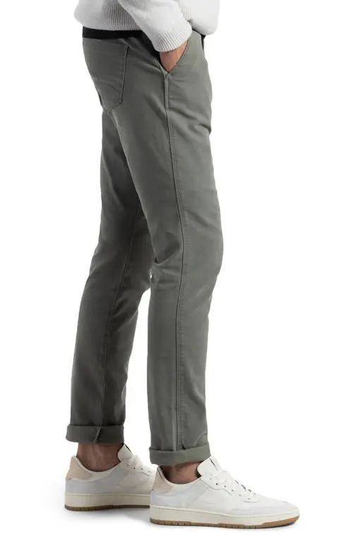 SOFT CLOTH Slim Fit Stretch Canvas Pants - Agave