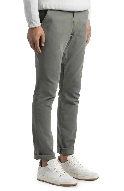 SOFT CLOTH Slim Fit Stretch Canvas Pants - Agave