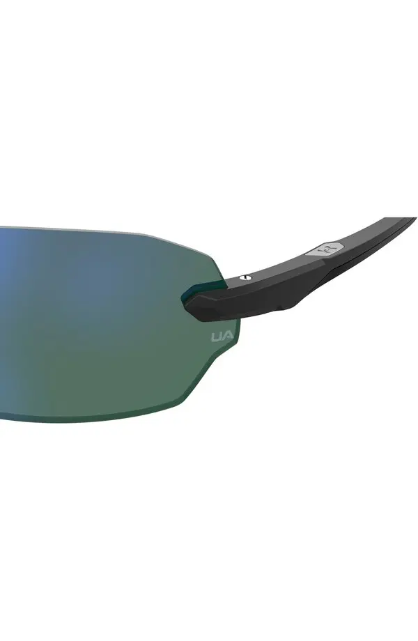 Under Armour Fire Geometric Sunglasses - Black/ Green Multi Oleophobic