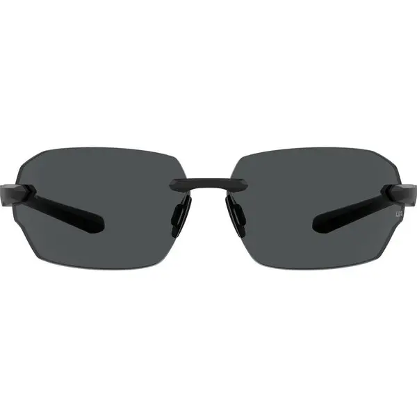 Under Armour Fire Geometric Sunglasses - Matte Black/grey Oleophobic