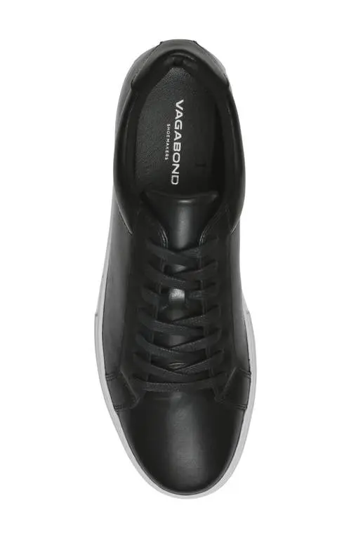 VAGABOND SHOEMAKERS Leather Low Top Sneakers - Black