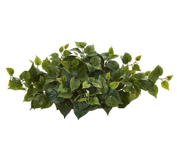 NEARLY NATURAL 31in. Philodendron Artificial Ledge Plant - One-color