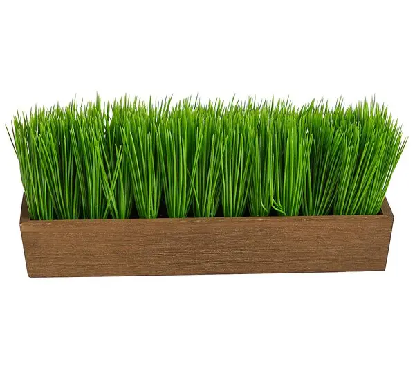 NEARLY NATURAL 12' Grass Plant In Decorative Pl Anter - One-color