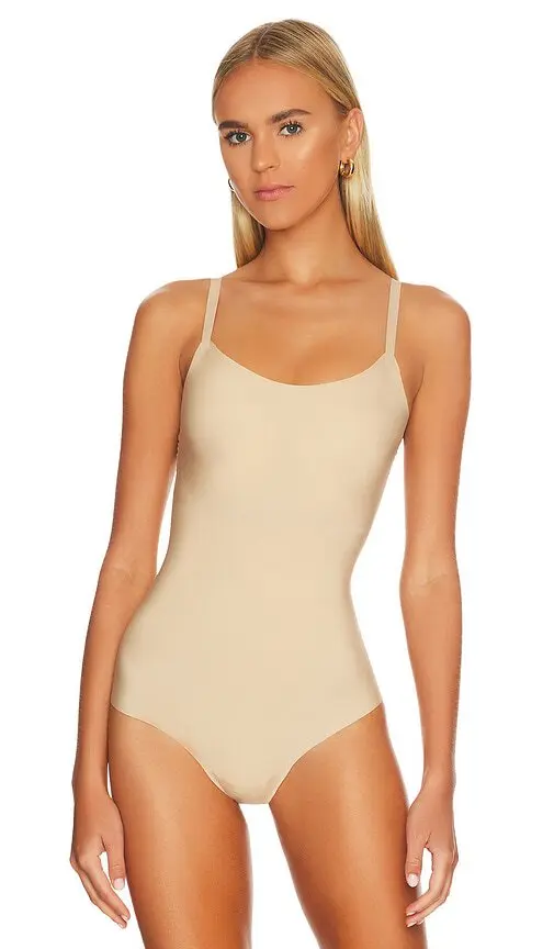 Commando Zone Smoothing Bodysuit - Beige
