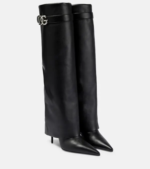 Dolce & Gabbana Dg Leather Knee-high Boots
