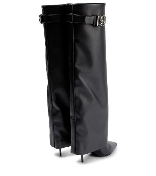 Dolce & Gabbana Dg Leather Knee-high Boots