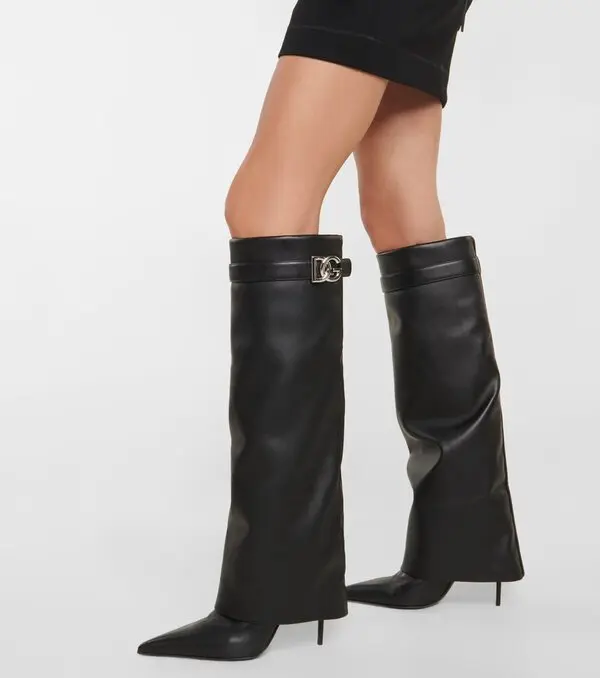 Dolce & Gabbana Dg Leather Knee-high Boots