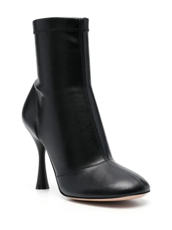 GIANVITO ROSSI Larue 95mm Leather Ankle Boots