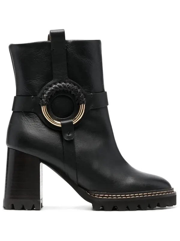 See By Chloé 100mm Leather Ankle Boots