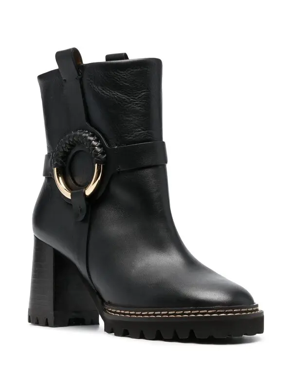 See By Chloé 100mm Leather Ankle Boots