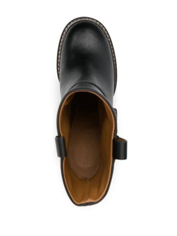 See By Chloé 100mm Leather Ankle Boots