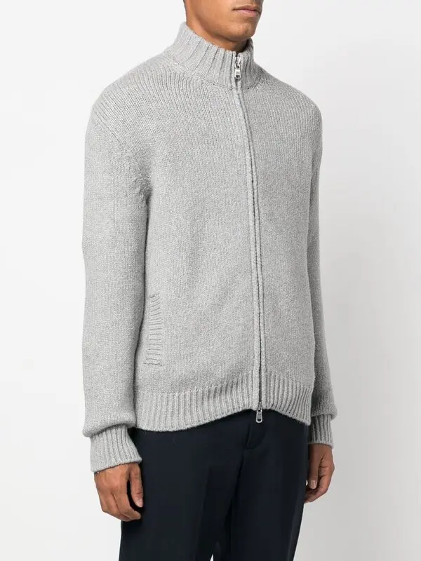 Fedeli High-neck Zip-up Cardigan