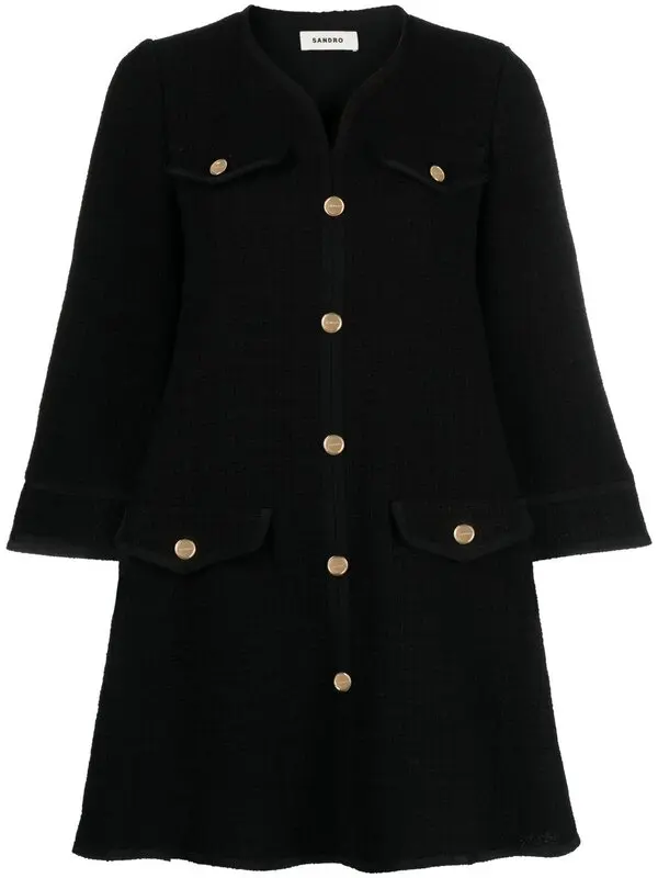 Sandro Keren Tweed Mini Dress