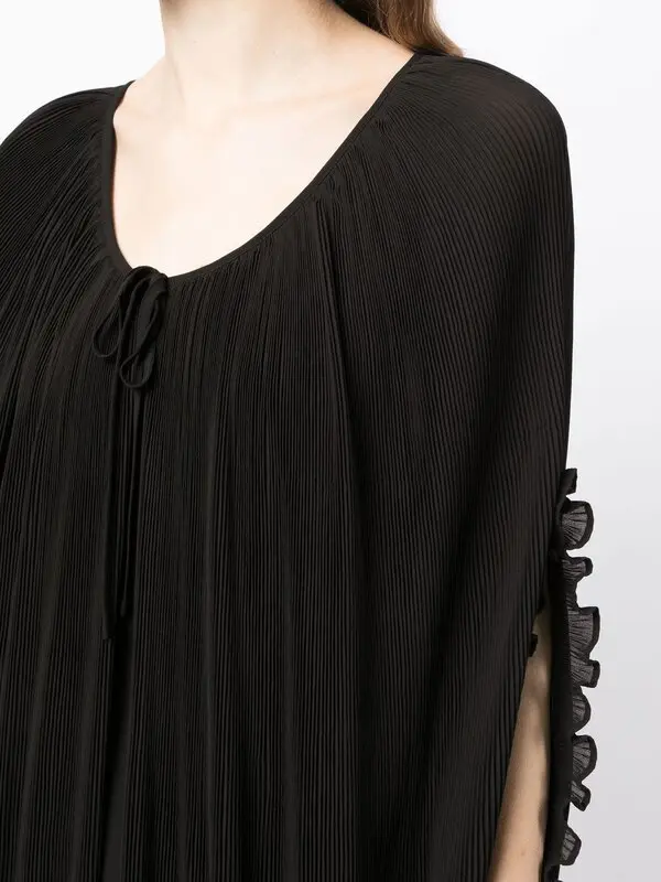 BARUNI Sleeveless Dress And Cape Set - Black