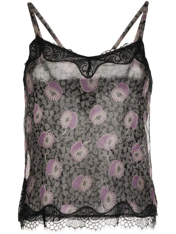 Anna Sui Floral-print Cami Top
