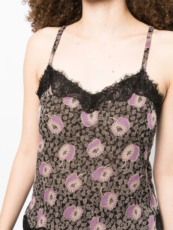 Anna Sui Floral-print Cami Top