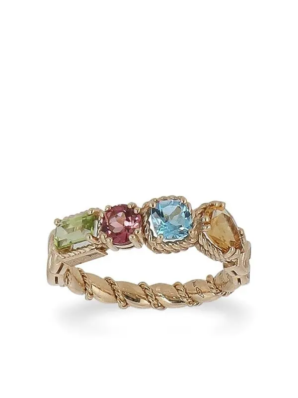 Dolce & Gabbana 18k Yellow Gemstone Ring - Gold