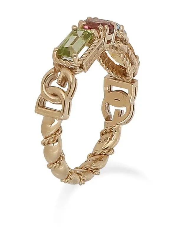 Dolce & Gabbana 18k Yellow Gemstone Ring - Gold