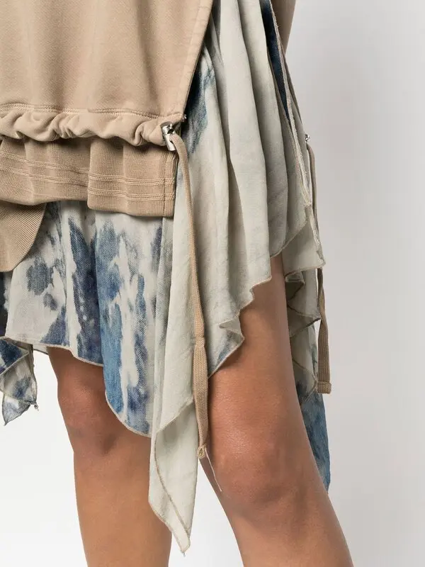 DIESEL® Rolly Chiffon-trim Sweater Dress